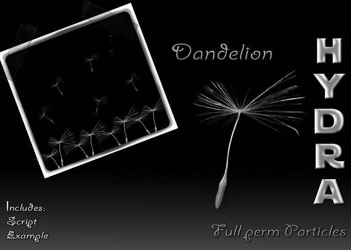 Second Life Marketplace - [HYDRA] Dandelion Particle Script